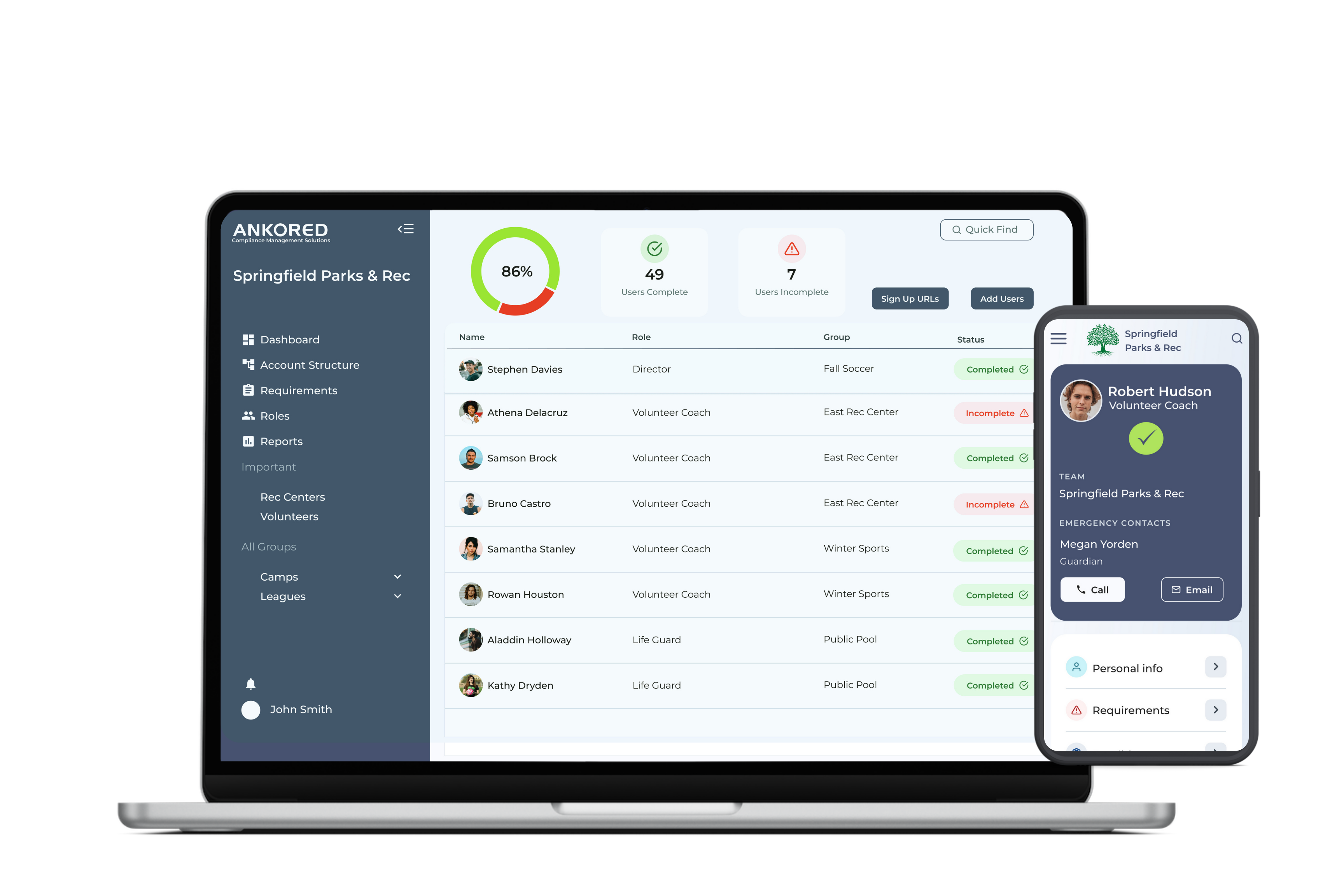 Ankored | Automated Paperwork for All Your Coaches